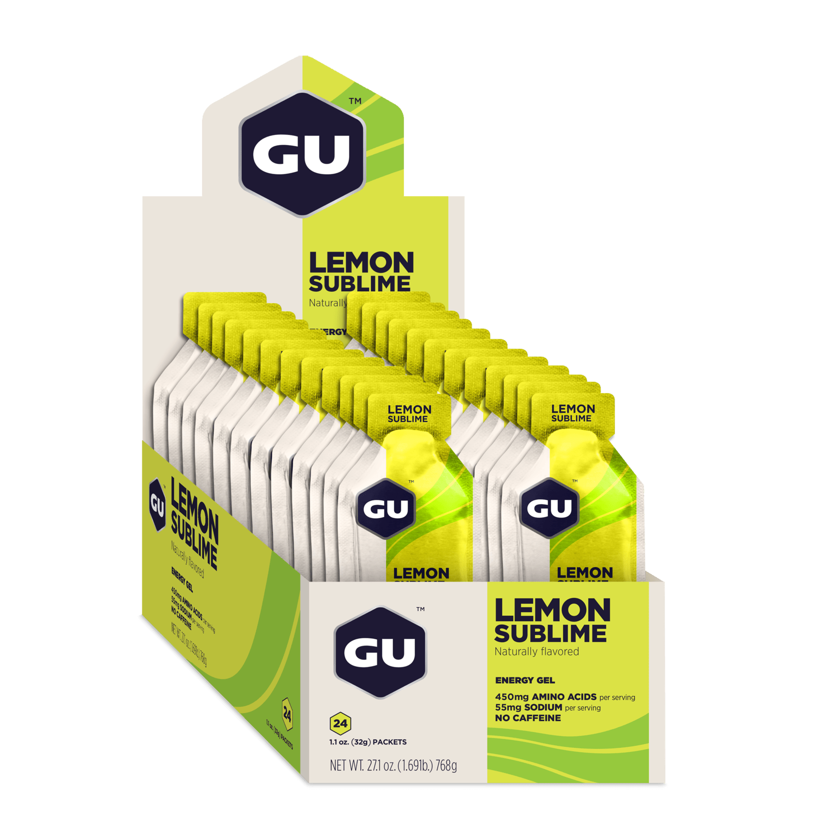 GU Energy Energi gel Lemon Sublime (24x32g) | Køb hos Gaiasport